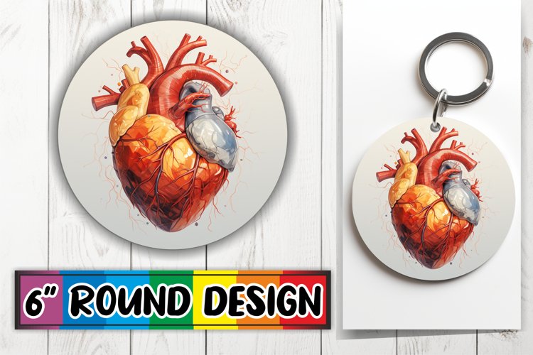 Sublime Heart Ornaments for Sublimation