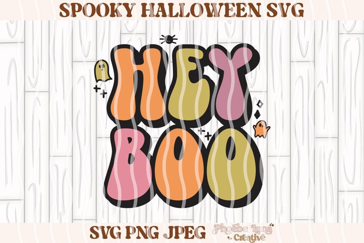 Hey Boo SVG, Halloween SVG, Spooky SVG, Creepy SVG (2106618) | Vectors ...