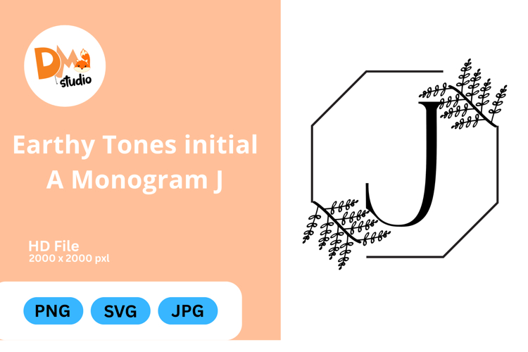 Earthy Tones Initial Monogram (6098346)