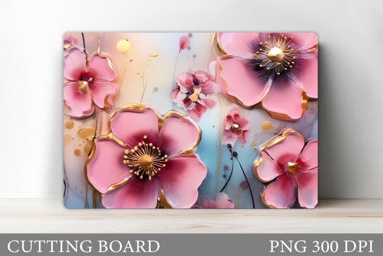 Flowers Cutting Board. Floral Cutting Board Design (4962122)