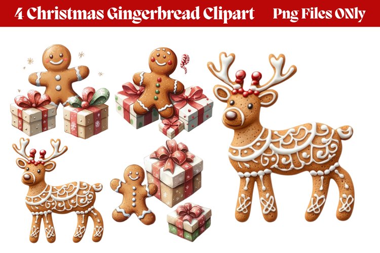 Christmas Gingerbread Clipart PNG (4895246)