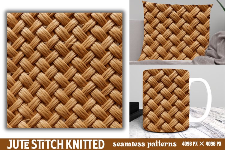 Jute Stitch Knitted Seamless Patterns