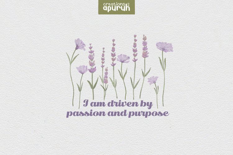 Floral "I AM" Affirmation Quotes T-Shirt Design 10
