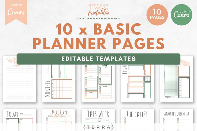 Canva Planner Templates