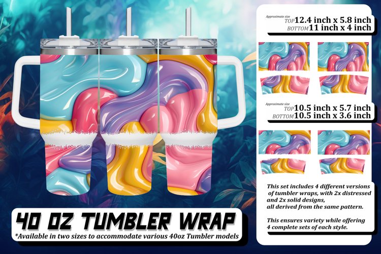 Bold 3D Inflated Pattern Graphics