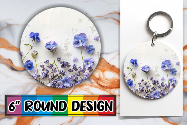 Blossom Bash Design Circle - Sublimation Delight Round