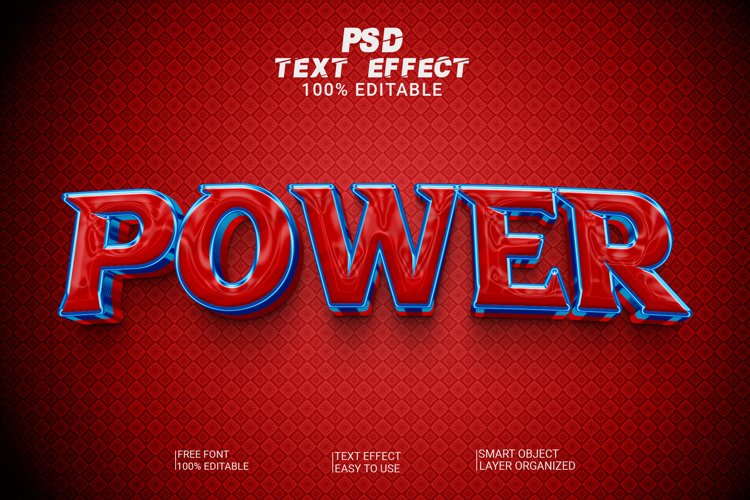 Power Psd text style effect