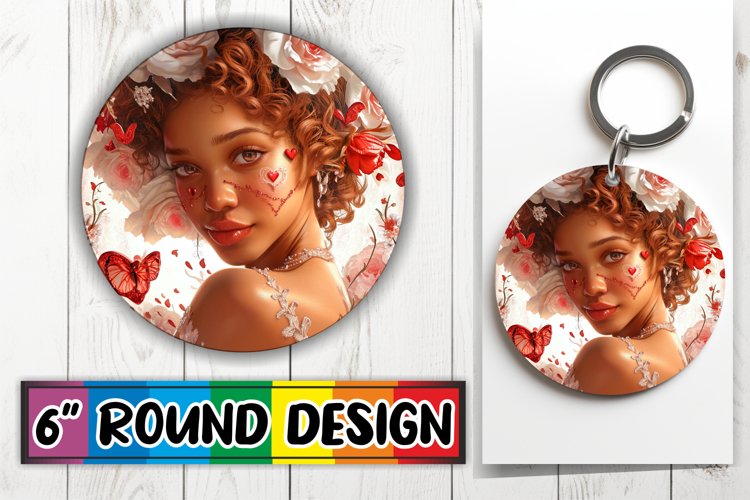 Sweetheart's Magical Muse: Keychain Sublimation