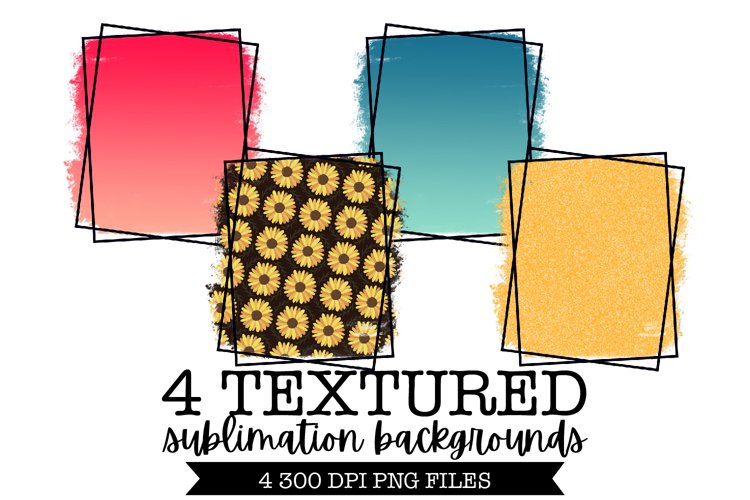4 Textured Backgrounds - Sublimation Background