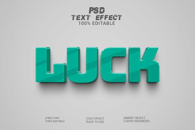 Luck 3d Editable Text Effect Style (2376278)
