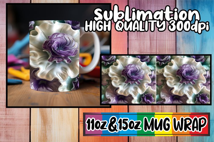 Whimsical Harmony 3D Mug Wrap, 11oz 15oz (3395288)