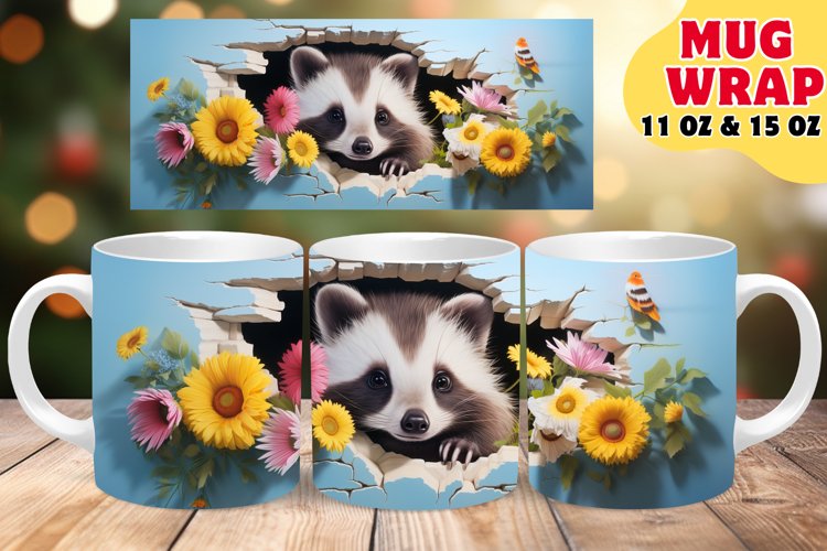 Whimsical Animal Mug Wraps: Springtime Sublimation (2961214)