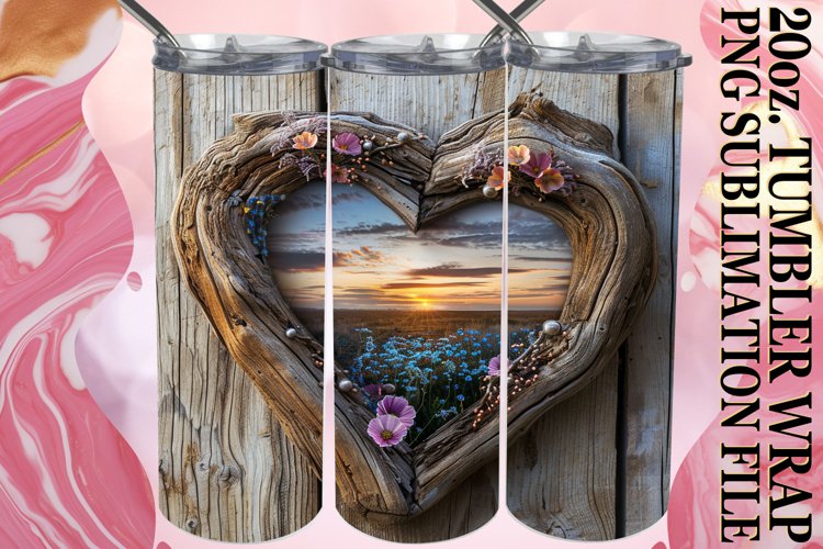 Rustic Vistas: 20oz Landscape Tumbler