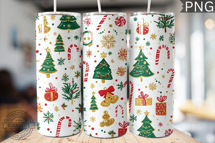 Christmas Tree Tumbler Wrap