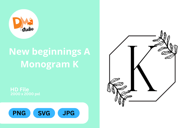 New Beginnings Monogram Floral (6098838)