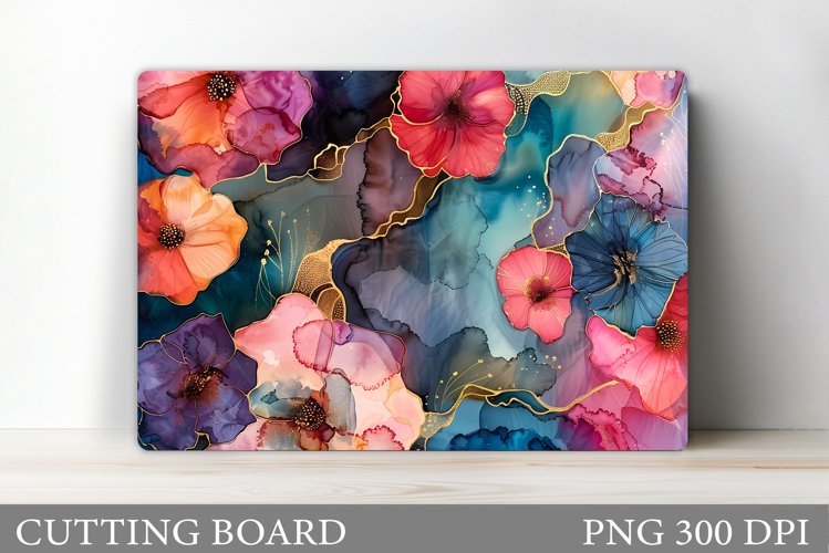 Flowers Cutting Board. Floral Cutting Board Design (4247035)