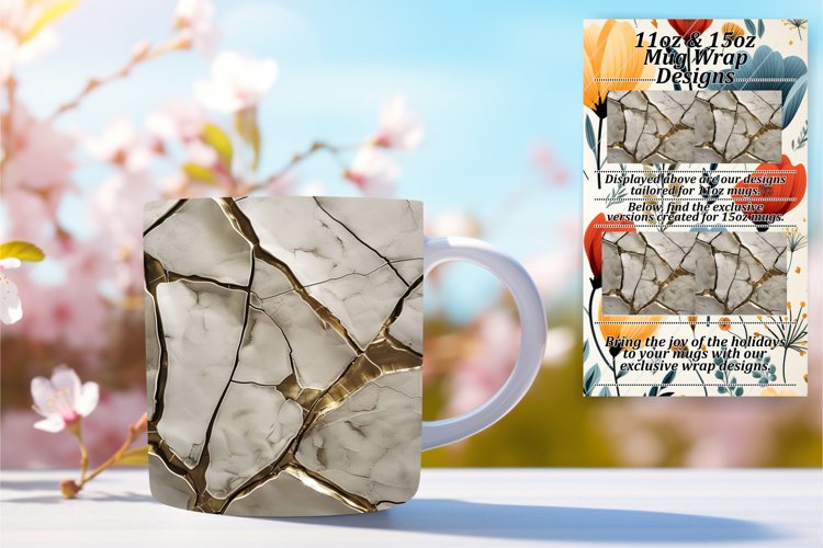 Bold Geode Stone Sublimation Mugs