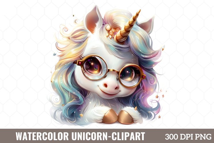 Watercolor Unicorn Clipart, Watercolor Clipart (3527740)