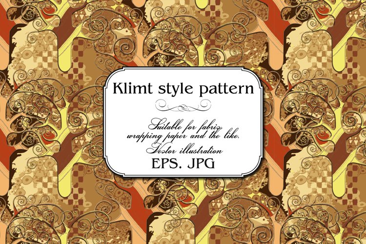 Klimt style pattern