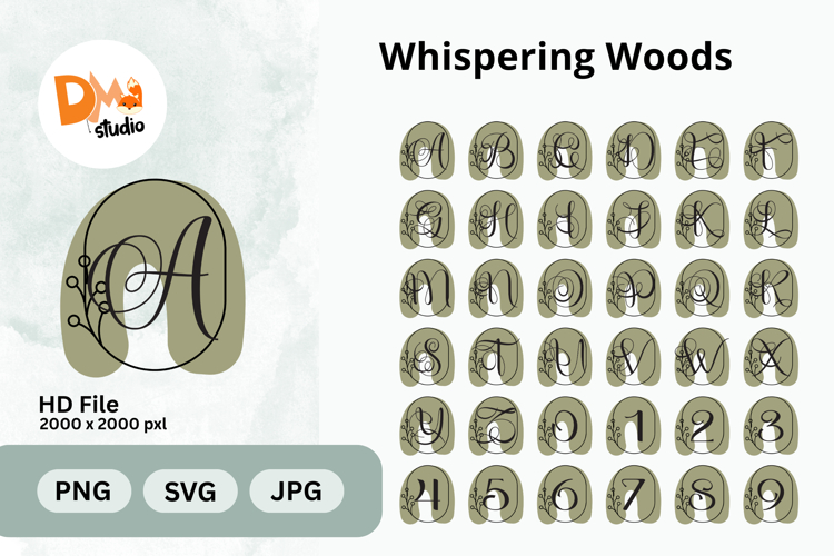Whispering Woods Monogram