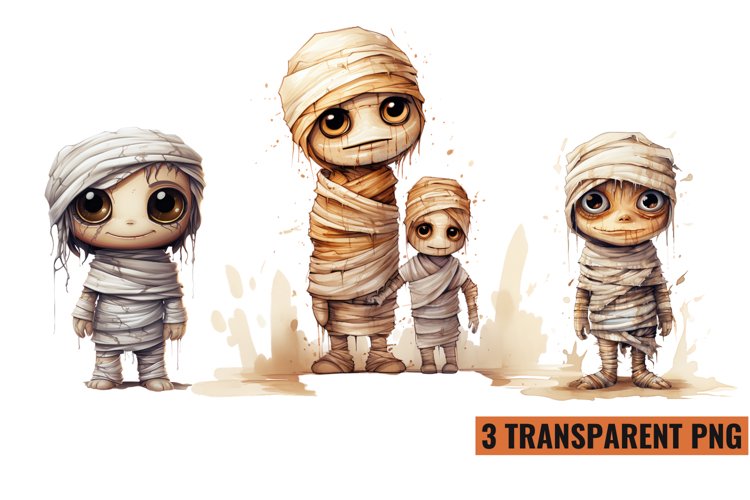 Watercolor Cute Halloween Clipart Sublimation , PNG