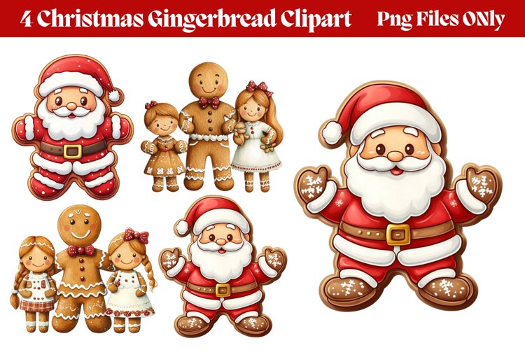 Christmas Gingerbread Clipart PNG (4895245)
