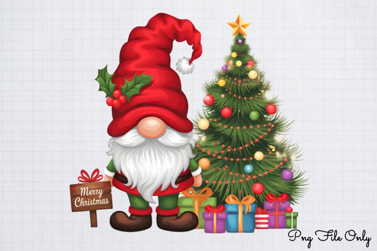 Christmas Festive gnome clipart PNG (4809920)