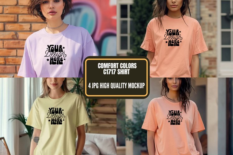 Comfort Colors 1717 Mockups, Comfort Color Mockup (3911004)