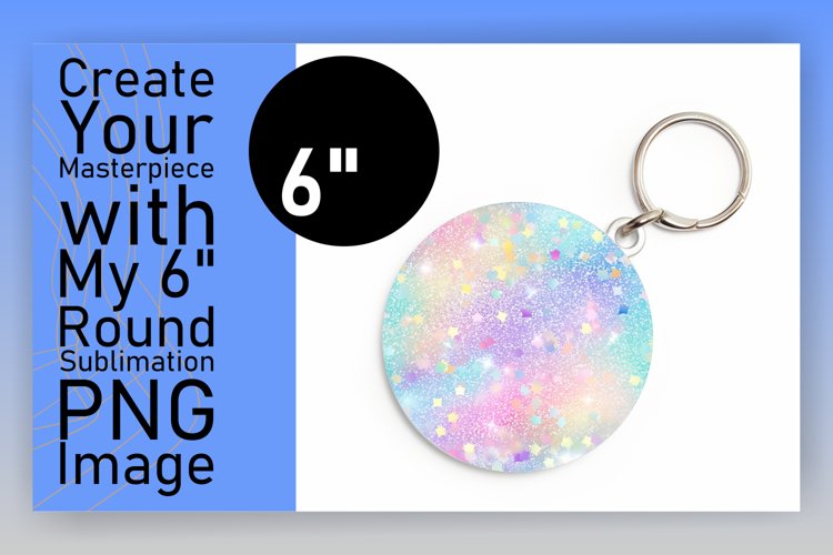 Shimmering Round Glitter Magic Art