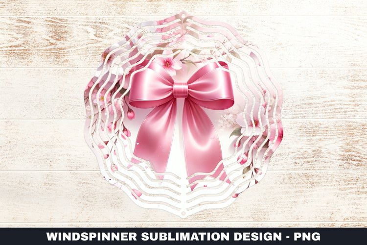 Bow Wind Spinner Sublimation Design (4327629)