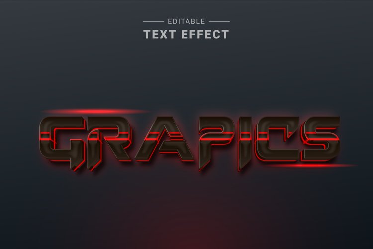 Editable Text Effect for Illustrator. Vector (2186713)