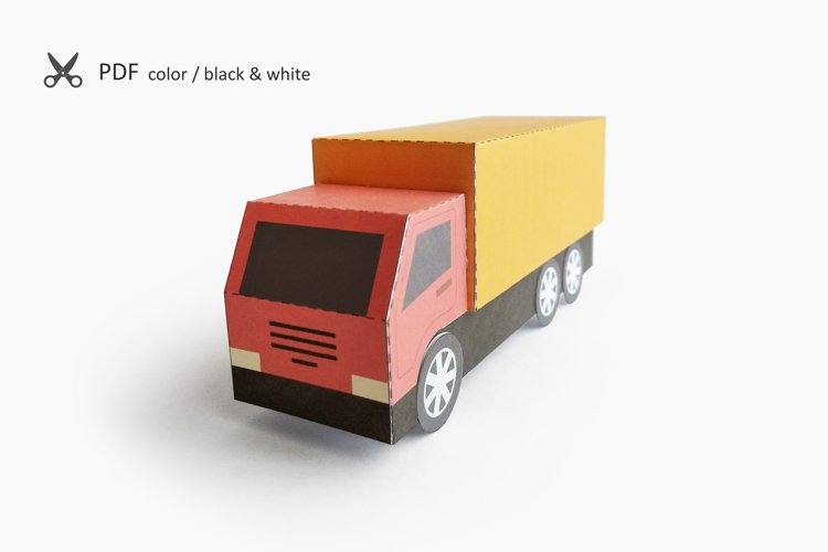 TRUCK Type C. Paper Toy / Gift Box