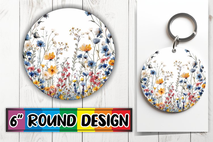 Vibrant Floral Keychain Assortment (3534872)