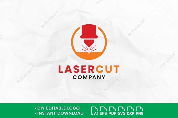 Laser Cutting CNC Machine Logo Design
