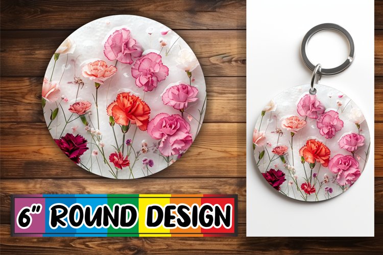 Fresh Floral Sublimation Circle - Enchantment Round