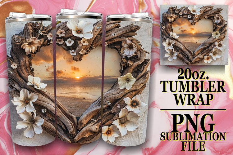 Nature's Embrace: Landscape Tumbler Sublimation