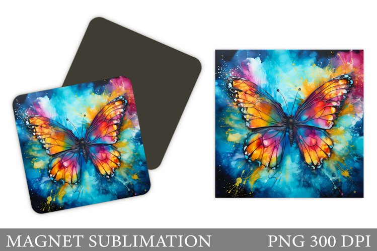 Butterfly Magnet Design. Butterfly Magnet Sublimation