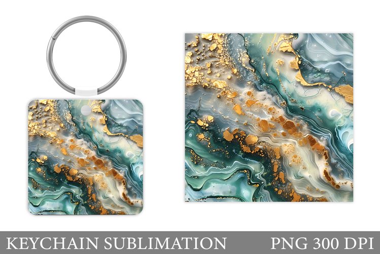 Alcohol Ink Keychain Design. Texture Keychain (3495460)