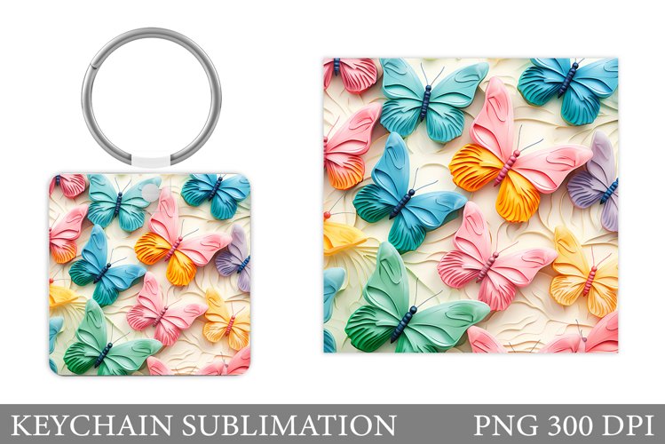 Butterfly Keychain Design. Butterfly Keychain (3910329)