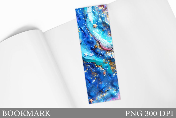 Shimmer Bookmark Design. Abstract Bookmark Sublimation
