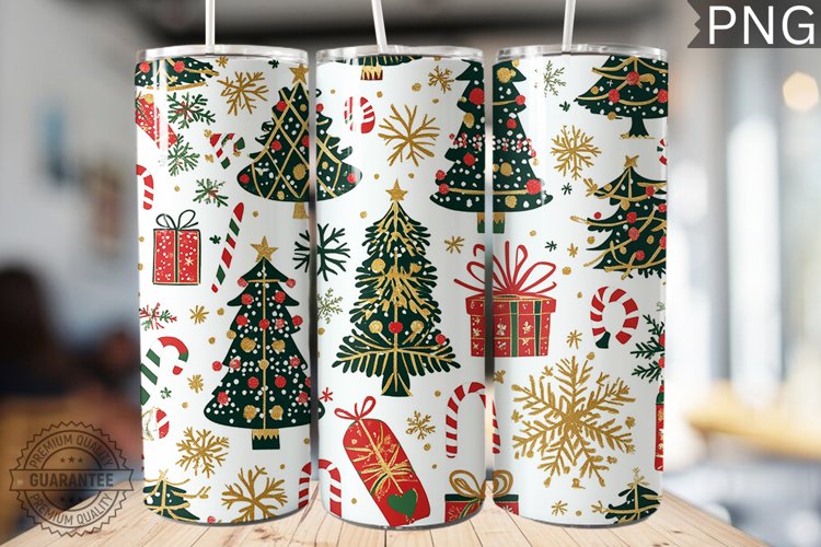 Christmas Tree Tumbler Wrap