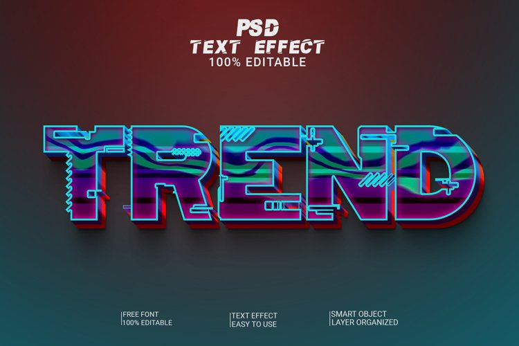 Trend 3d Editable Text Effect Style (2462826)