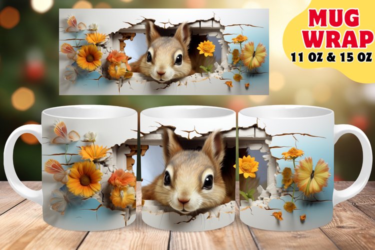 Springtime Blossoms Surround: Mug Wrap Sublimation (2961220)