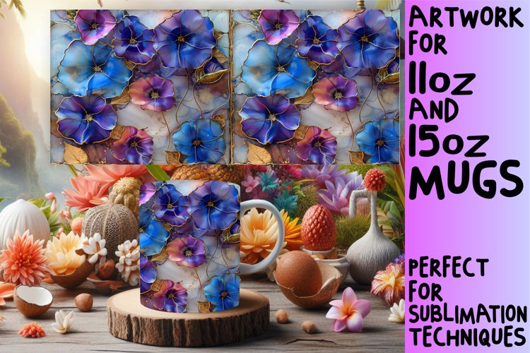 Radiant Spring Beauty Mug Wrap: Sublimation - 11oz/15oz