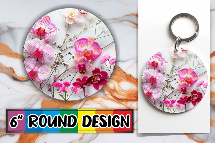 Spring Splendor Design Circle - Sublimation Joy Round