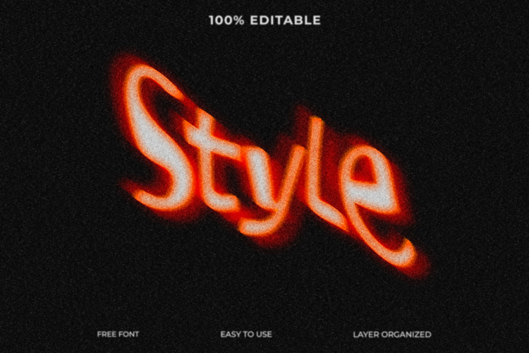 Style 3D Text Effect PSD with Editable Style (5401787)