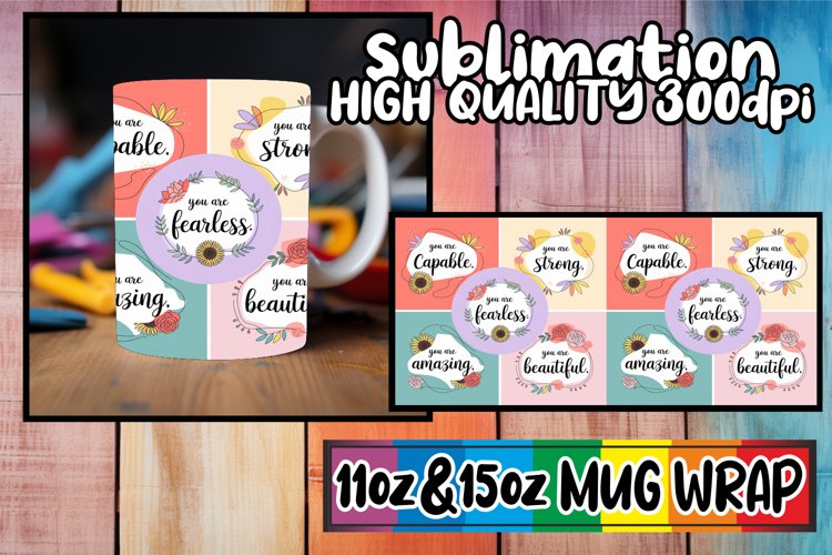 Inspiring moments sublimation print wrap, Quote