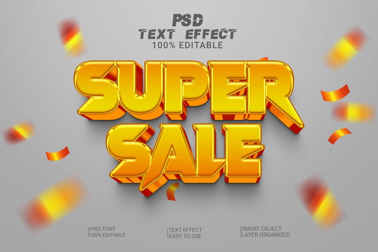 Super sale 3d Editable Text Effect Style