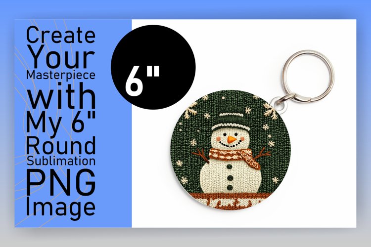 Gorgeous Circle Design for Sublimation , Snowman (5012408)