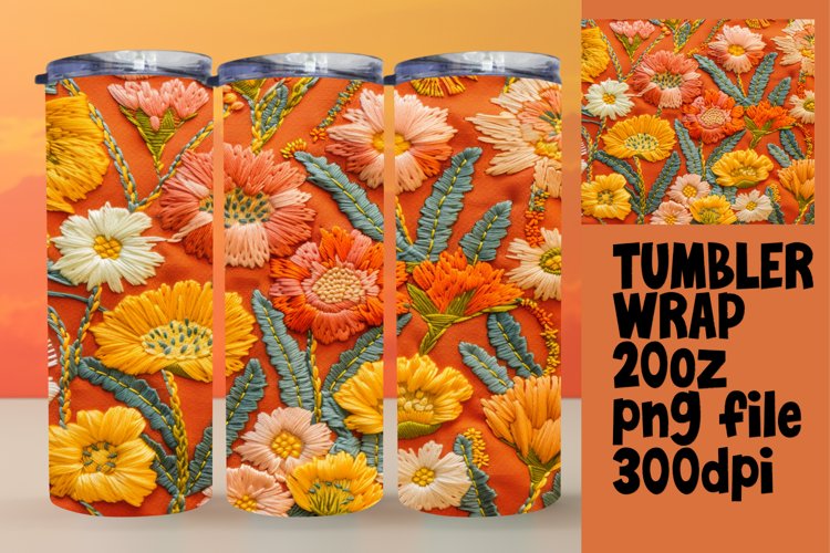 Vibrant 3D Tumbler Wrap